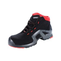 Uvex Schn&uuml;rstiefel schwarz/rot Uvex 1 x-tended support, S3, EU-Schuhgr&ouml;&szlig;e: 45 (8517245)