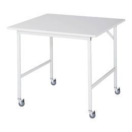 Rau Fahrbarer Arbeitstisch Jerry (4 LR), B1000xT1000xH900mm, M-Platte-22mm (06-500M10-10-4LF.12)