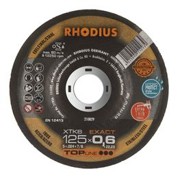 Rhodius TOPline XTK6 EXACT PACK Extrad&uuml;nne Trennscheibe 125 x 0,6 x 22,23 mm (211295)