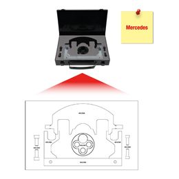 KS Tools Mercedes - Motoreinstell-Werkzeug-Satz, 8-teilig (400.0385)