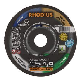 Rhodius PROline XT69 MULTI BOX Extrad&uuml;nne Trennscheibe 125 x 1,0 x 22,23 mm (211211)