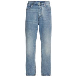 Loose-fit-Jeans HUGO BLUE "Nate", Herren, Gr. 33, L&auml;nge 34, turquoise, aqua443, Denim/Jeans, Obermaterial: 100% Baumwolle, unifarben, loose fit lang, Jeans Loose-fit-Jeans, loose fit