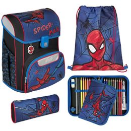 Schulranzen Scooli "Easy Start", Jungen, Gr. B/H/T: 29,5cm x 36,5cm x 29cm, spider man, Polyester, Rucks&auml;cke Schulranzen