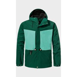 Sch&ouml;ffel Outdoorjacke SCH&Ouml;FFEL "2L Jacket Style Maghera MEN", Herren, Gr. 52, 6995, gr&uuml;n, Oberstoff: 100% Polyester; (Membran: Polyurethan); Futter: 100% Polyester, regular fit, hoch geschlossener Ausschnitt, Jacken Outdoorjacke