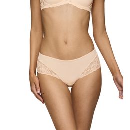 Hipster Triumph "Amourette Spotlight X", Damen, Gr. 42, orange (orange highlight), Microtouch, Obermaterial: 79% Polyamid, 21% Elasthan, k&ouml;rpernah, Unterhosen Hipster, florale Spitzendetails, gewellte Abschl&uuml;sse