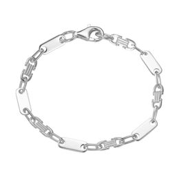 Armband Smart Jewel "Armband Fantasiekette, massiv, Silber 925" Gr. 21, silber, Armb&auml;nder, Damen, 21, Silber 925 (Sterlingsilber), Armband