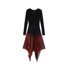 Desigual Knitted dress female Black size XL