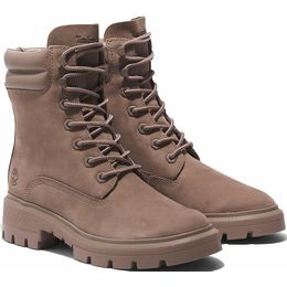Winterstiefel Timberland "CORTINA VALLEY MID LACE UP WATERPROOF BOOT", Damen, Gr. 40, beige, Leder, Schuhe Winterstiefel, Winterschuhe, Winterboots, Schn&uuml;rboots, Schn&uuml;rstiefel, wasserdicht