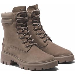 Winterstiefel Timberland "CORTINA VALLEY MID LACE UP WATERPROOF BOOT", Damen, Gr. 36, beige, Leder, Schuhe Winterstiefel, Winterschuhe, Winterboots, Schn&uuml;rboots, Schn&uuml;rstiefel, wasserdicht