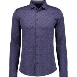 Henleyshirt Ragman, Herren, Gr. XL, marineblau, Popeline, 70% Baumwolle 30% Polyester, regular fit, ohne Ausschnitt, Shirts Henleyshirt