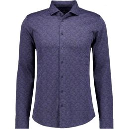 Henleyshirt Ragman, Herren, Gr. 3XL, marineblau, Popeline, 70% Baumwolle 30% Polyester, regular fit, ohne Ausschnitt, Shirts Henleyshirt