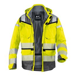 K&Uuml;BLER WORKWEAR K&uuml;bler PSA Reflectiq Jacke 1307 warngelb/anthrazit XS ; K&uuml;bler Workwear (13078332-3497-XS)