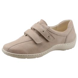 Waldl&auml;ufer Klettschuh WALDL&Auml;UFER "HENNI", Damen, Gr. 3,5 (36), beige, Nubukleder, Schuhe Klettschuh, Komfortschuh, Freizeitschuh, Halbschuh mit Nieten und H-Weite