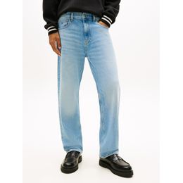 Straight-Jeans Tommy Jeans "OTIS REGULAR", Herren, Gr. 30, L&auml;nge 30, denim light, Denim/Jeans, Obermaterial: 99% Baumwolle, 1% Elasthan, unifarben, regular fit lang, Jeans Straight-Jeans, Regular fit mit praktischen Taschen