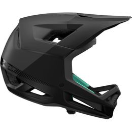 Fahrradhelm Lazer "Full Face Helm Cage KinetiCore, Matte Black" Gr. XL, schwarz, Helme, XL, Fahrradhelm