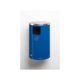 Var Abfallsammler Typ WR 1 zur Wand- oder Rohrbefestigung enzianblau 30 l (1446)