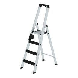MUNK Aluminium-Stehleiter einseitig begehbar relax step 1 x 4 Stufen (042104)