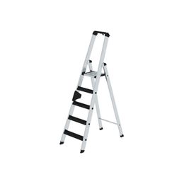 MUNK Aluminium-Stehleiter einseitig begehbar relax step 1 x 5 Stufen (042105)
