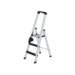 MUNK Aluminium-Stehleiter einseitig begehbar clip-step R13 1 x 3 Stufen (041623)
