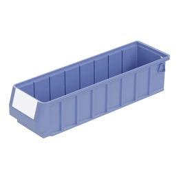 Bito Regalkasten RK Set RK4109, 400 x 117 x 90 mm, taubenblau, inklusive Etikett (C0220-0004)