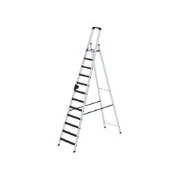 MUNK Aluminium-Stehleiter einseitig begehbar clip-step R13 1 x 12 Stufen (041632)