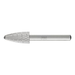 Pferd TOOLS HSS Fr&auml;sstift Baumform H &Oslash; 12x25 mm Schaft-&Oslash; 6 mm Z 3 universal mittel fein Spanbrecher (22433036)