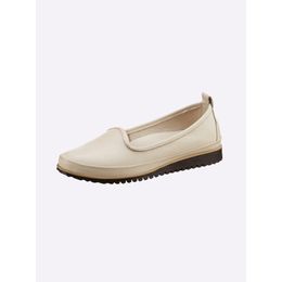 Slipper Andrea Conti, Damen, Gr. 41, beige (ecru), Glattleder, Leder, Schuhe Slipper