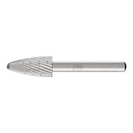 Pferd TOOLS HSS Fr&auml;sstift Baumform H &Oslash; 12x25 mm Schaft-&Oslash; 6 mm Z 3 universal mittel fein Spanbrecher (22433036)