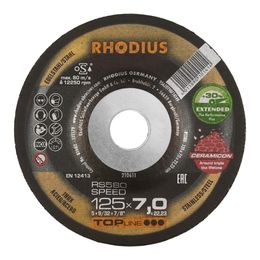 Rhodius TOPline RS580 EXTENDED Schruppscheibe 125 x 7,0 x 22,23 mm (210611)