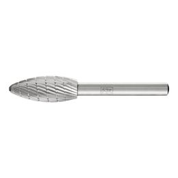 Pferd TOOLS HSS Fr&auml;sstift Flammenform B &Oslash; 12x30mm Schaft-&Oslash; 6 mm Z 3 universal mittel fein Spanbrecher (22407436)