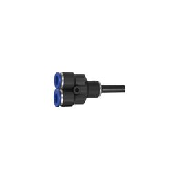 Riegler Y-Steckverbindung, Stecknippel 4 mm &raquo;Blaue Serie&laquo;, Schlauch-&Atilde;&tilde; 4 (142.004-K)