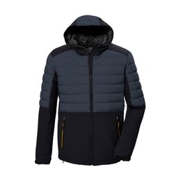 Funktionsjacke Killtec "KOW 3 MN JCKT", Herren, Gr. XXL, schwarz, Obermaterial: 92% Polyester, 8% Elasthan;Obermaterial 2: 100% Polyester;Futter: 100% Polyester;F&uuml;llung: 100% Polyester, Jacken Funktionsjacke, Herren Funktionsjacke, wasser- und windabweisend, Colourblock Design