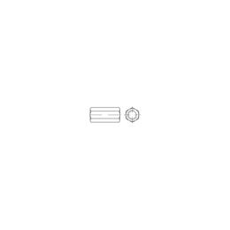 Verbindungsmuffe, Sechskant- A 1 / A 2 M 10 x 30 SW 17 A 1/A 2 S ; Industrial Quality Supplies (880879100100030)
