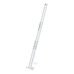 MUNK Aluminium-Seilzugleiter 3-teilig nivello&reg;-Traverse 3 x 14 Sprossen (022414)