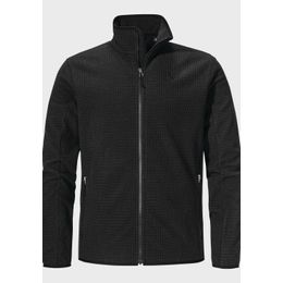 Sch&ouml;ffel Fleecejacke SCH&Ouml;FFEL "Hiking CIRC Fleece Jk Style Terxa MNS", Herren, Gr. 50, schwarz (9990, schwarz), Oberstoff: 100% Polyester, regular fit, hoch geschlossener Ausschnitt, Jacken Fleecejacke
