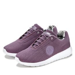 active by Lascana Sneaker LASCANA ACTIVE "Halbschuh, Turnschuhe", M&auml;dchen, Gr. 44, lila (dunkellila), Obermaterial: 100% Textilmaterial. Decksohle: 100% Textilmaterial. Futter: 100% Textilmaterial. Laufsohle: 100% Synthetik, unifarben, Basic, Schuhe Sneaker, mit atmungsaktivem Mesh-Obermaterial, herausnehmbare Innensohle