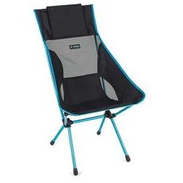 Helinox Campingstuhl Sunset Chair (hohe R&uuml;ckenlehne, neue verstellbare Kopfst&uuml;tze) schwarz/cyanblau