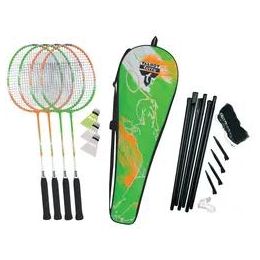 Talbot Torro Badminton Set 4-Attacker Plus (4x Schl&auml;ger, 3x B&auml;lle, 1x Netz, 1x Tasche) - 1 Set