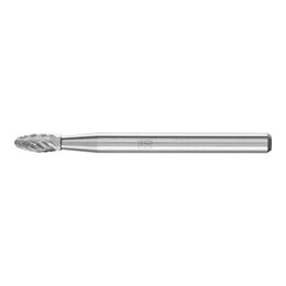 Pferd TOOLS Hartmetall Fr&auml;sstift Flamme B &Oslash; 03x07 mm Schaft-&Oslash; 3 mm Z3P universal mittel kreuzverzahnt (21202533)