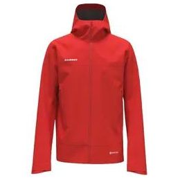 Mammut Hardshell-Wanderjacke Crater Light HS Hooded (wasserdicht, atmungsaktiv) rot Herren