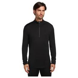 Icebreaker Unterw&auml;sche Thermo-Langarmshirt 260 Tech Half-Zip - Merinowolle, enganliegend - 2024 schwarz Herren