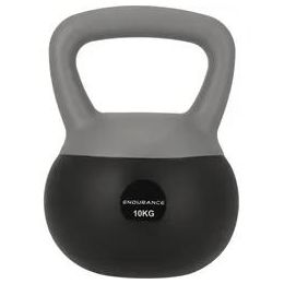 Endurance Kugelhantel Silicone Kettlebell schwarz/charcoal 10kg - 1 St&uuml;ck -