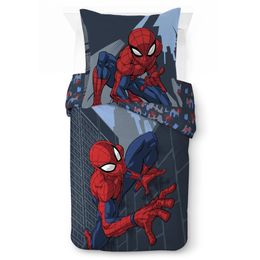 Kinderbettw&auml;sche MARVEL "MARVEL Spiderman Bettbezug-Set 135x200 cm + Kissenbezug 80x80 cm", blau, B/L: 137cm x 200cm, 1 Stk., 1 Stk., Washed Cotton, B/L: 80cm x 80cm, 2 tlg., Washed Cotton, Obermaterial: 100% Baumwolle, Bettw&auml;sche, Kinderbettw&auml;sche, 100 % Baumwolle, maschinenwaschbar, wendbar