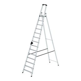 MUNK Aluminium-Stehleiter einseitig begehbar 1 x 14 Stufen (040114)