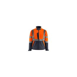 Mascot Kiama Soft Shell Jacke Gr&ouml;&szlig;e S, hi-vis orange/schwarzblau (15902-253-14010-S)