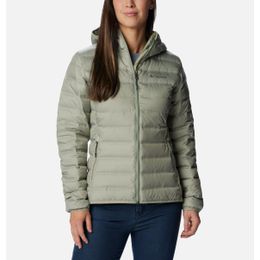 Daunenjacke Columbia "Lake 22 II Down Hooded Jacket", Damen, Gr. XL, beige (safari), Web, Obermaterial: 100% Polyester. Wattierung: 100% Daunen, normal, Jacken Daunenjacke, &Uuml;bergangsjacke die Wasserabweisend ist