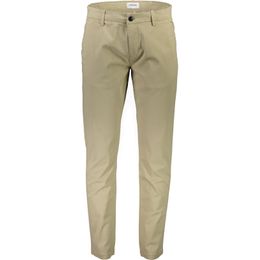 Chinohose LINDBERGH, Herren, Gr. 40, L&auml;nge 32, beige (sand), Stoff, Obermaterial: 98% Baumwolle, 2% Elasthan, slim fit normal, Hosen Chinohose, mit Stretch