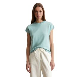 Marc O'Polo T-Shirt MARC O'POLO, Damen, Gr. XL, pure teal, Jersey, Obermaterial: 100% Baumwolle, Rundhals, Shirts T-Shirt