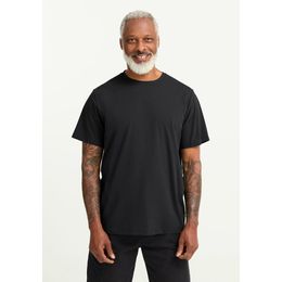 T-Shirt Jack Wolfskin "TRAVEL T M", Herren, Gr. XL (54/56), schwarz, Obermaterial: 100% POLYESTER, Shirts T-Shirt