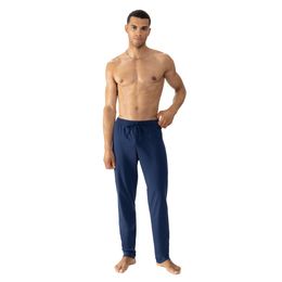 Pyjamahose Mey "Solid Night", Herren, Gr. XXL, N-Gr, blau (neptune), Interlock, Obermaterial: 100% Baumwolle, bequem lang, Hosen Pyjamahose, Komfortbund mit Kordelzug